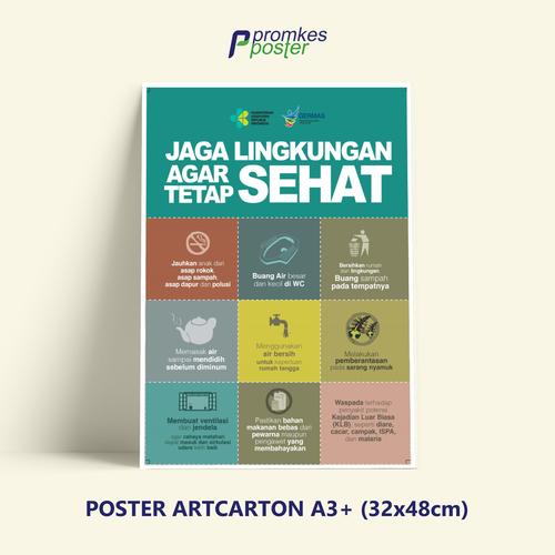 Jual Poster Kesehatan Jaga Lingkungan agar tetap Sehat - Kab. Tangerang ...