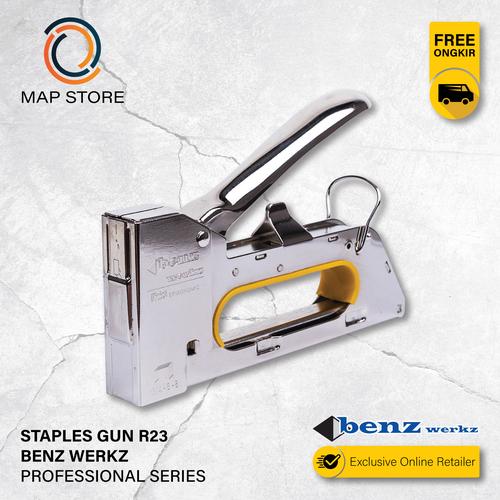 Jual Staples Tembak R23 BENZ / Stapler Tacker Gun by BENZ WERKZ ...