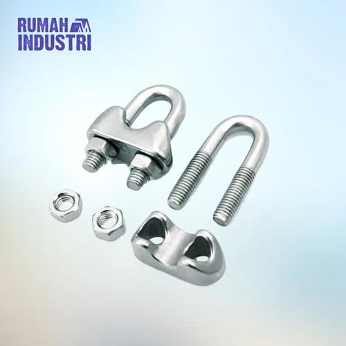 Jual Klem Seling Kuku Macan Wire Rope Clip Clamp no.3-20 - 3 - Kab ...