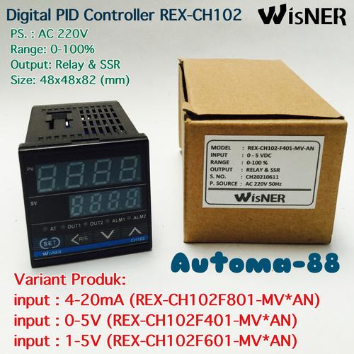 Jual WISNER REX-CH102 Digital Controller Input 4-20mA 0-5V 1-5V Out Relay - input 4-20mA - Kab ...