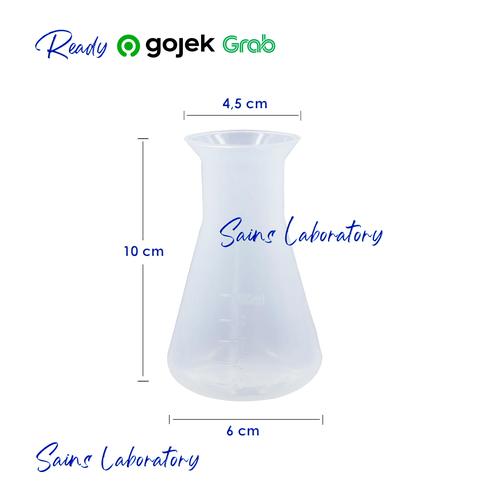 Jual Erlenmeyer Plastik 100 ml Labu Erlenmeyer Flask Plastic 100 ml ...