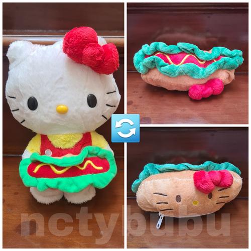 Jual Hello Kitty Inside Out Reversible Food Lobster Chicken Plush Doll ...