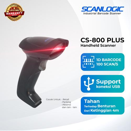 Jual BARCODE SCANNER SCANLOGIC CS800+ / CS-800+ Plus 1D USB - Jakarta ...