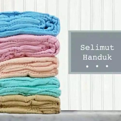 Jual Selimut Handuk Dewasa uk 160x200cm Bahan tebal polos warna ...