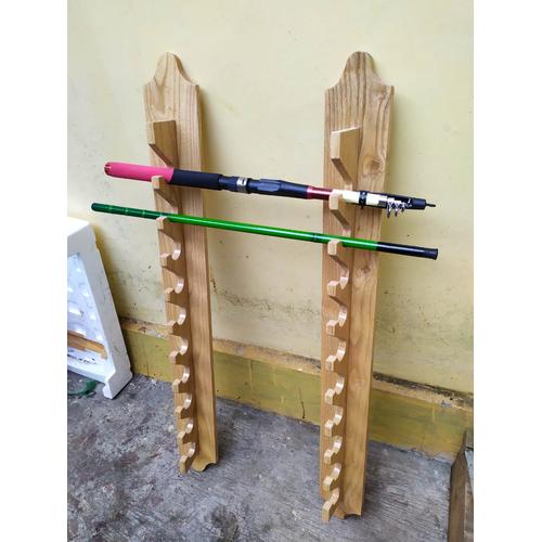Jual Rak Joran Dinding Tempel Tembok Wadah Tempat Pancing isi 10 ...