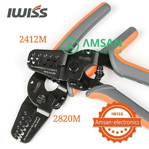 Jual IWISS 2412M 2820M Tang Crimping JAM Molex Tyco JST 24-12 28-20 AWG ...