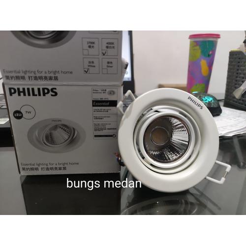Jual LAMPU LED PHILIPS SOROT POMERON 7W 7WATT 7 WAT 4000K putih SPOT ...