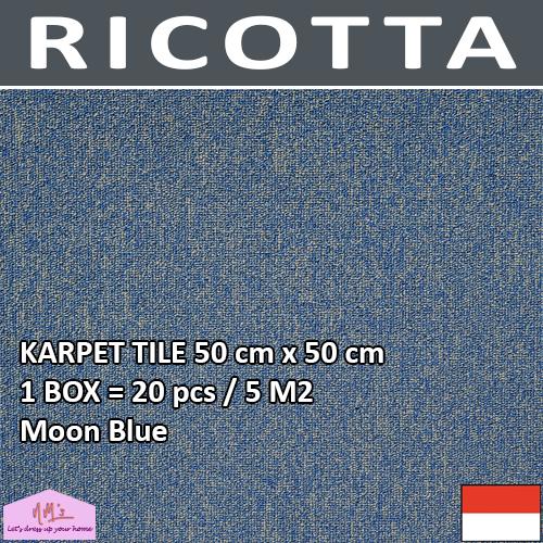 Promo RICOTTA Karpet Tile polos alas lantai kantor hotel gym elegan ...