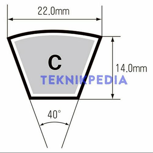 Jual V-Belt Mitsuboshi Tipe C151 C152 C153 C154 C155 - C155 - Kota ...