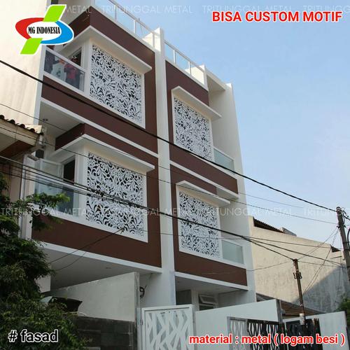 Jual fasad rumah minimalis besi laser cutting motif batik - Kab. Garut ...