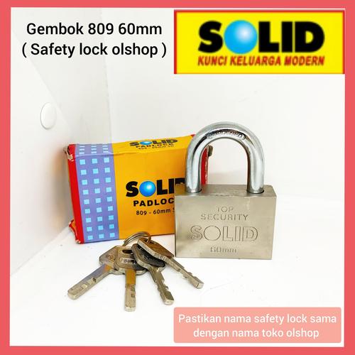 Jual Gembok Baja SOLID 809 60 mm - Jakarta Barat - Safety Lock | Tokopedia