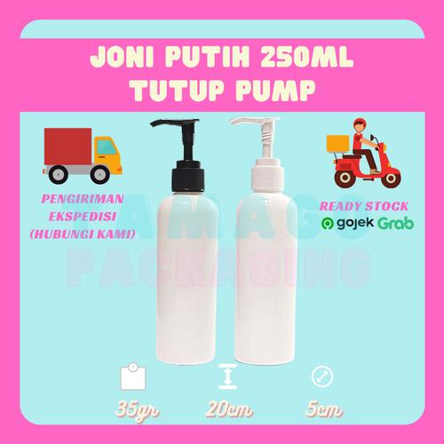 Jual Botol Plastik Joni Putih 250ml Tutup Pump - Putih - Jakarta Timur ...