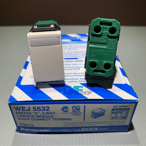 Jual PANASONIC / WIDE SERIES / SAKLAR “C” / MATA SAKLAR HOTEL - WEJ5532 ...