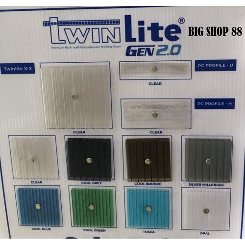 Jual Polycarbonate Twinlite ASLI Gen 2 Atap kanopi genteng Tebal 6mm 1 ...