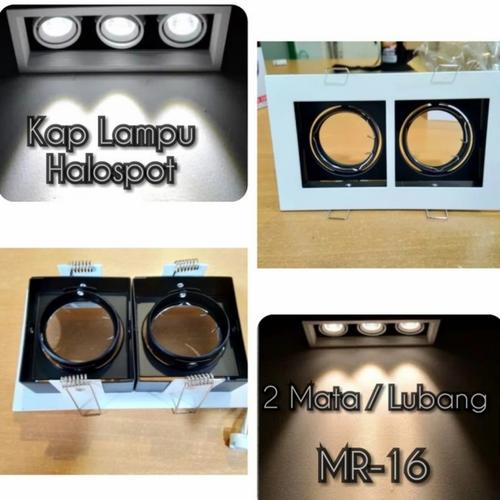 Jual downlight Mr16/kap housing mr16 isi 2 gang/kap halospot grill - Jakarta Pusat - Grand Lite ...