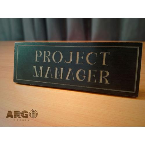 Jual Sign Board Wooden I Papan Nama Meja Kantor 20 x 7 cm - Kota ...