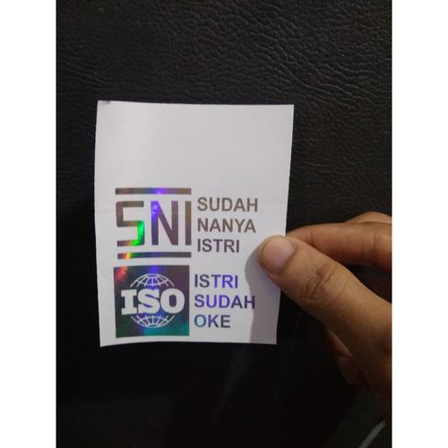 Jual Sticker Sepeda SNI sudah nanya istri ISO Hologram - Kota Bekasi ...