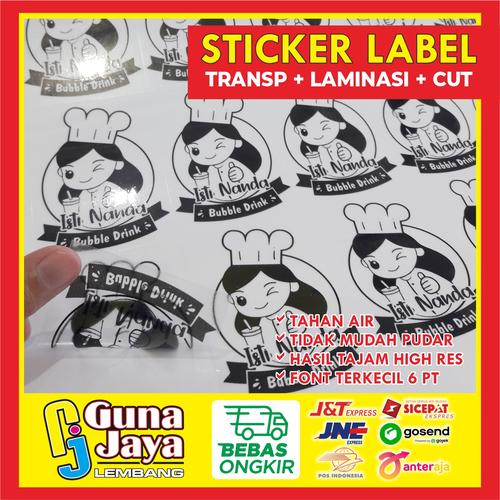 Jual STICKER LABEL VYNIL STICKER PLASTIK - PUTIH/TRANSPARAN ...