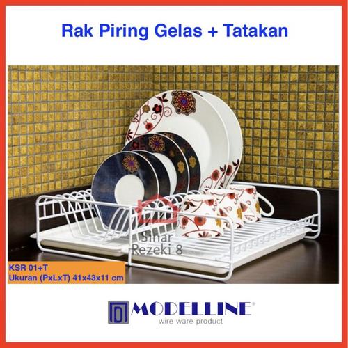 Jual Rak Piring + Tatakan Modelline Cherry / Pengering Tiris Cuci ...
