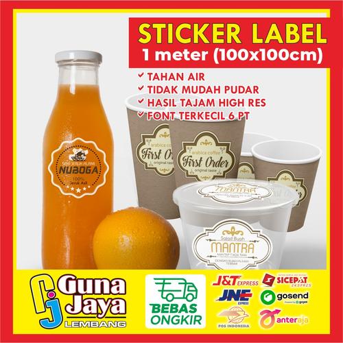 Jual STICKER LABEL VYNIL STICKER PLASTIK - PUTIH/TRANSPARAN ...