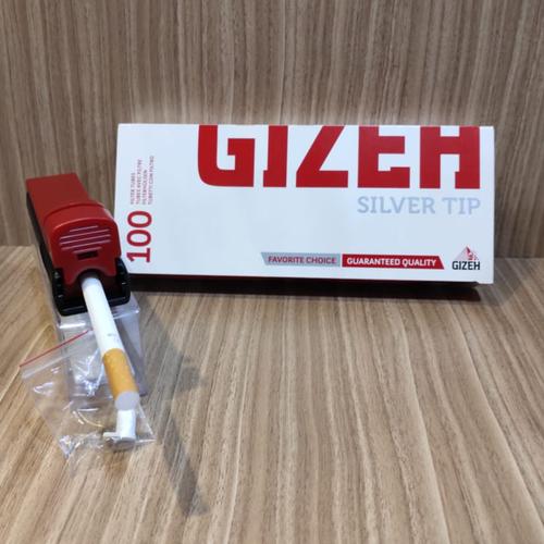 Jual Gizeh Silver Tip Tube 100. Selongsong Rokok + Injector - Kota ...