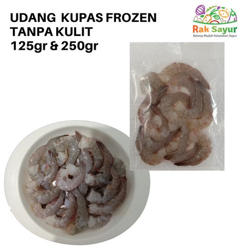Jual Udang Kupas Vaname Frozen 125gr Dengan Ekor Seafood Shrimp Rak ...