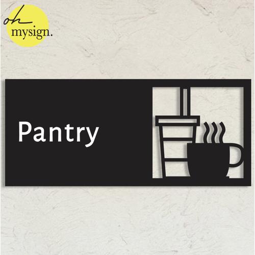 Jual Pantry Sign Akrilik Acrylic Sign Ruang Pantry Modern - Jakarta ...