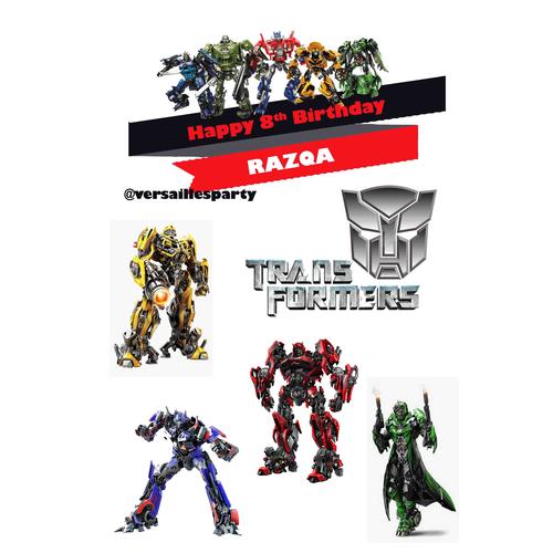Jual Cake Topper Transformer / Topper kue Robot Transformer / Robot ...