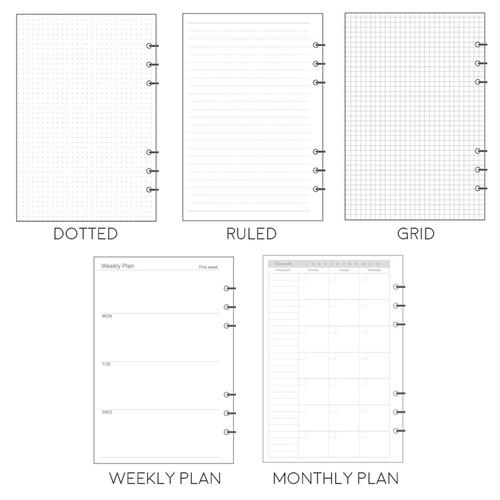 Jual Loose Leaf 6 Ring Binder Paper A6 - Isi Binder 6 Ring A6 - Isi ...