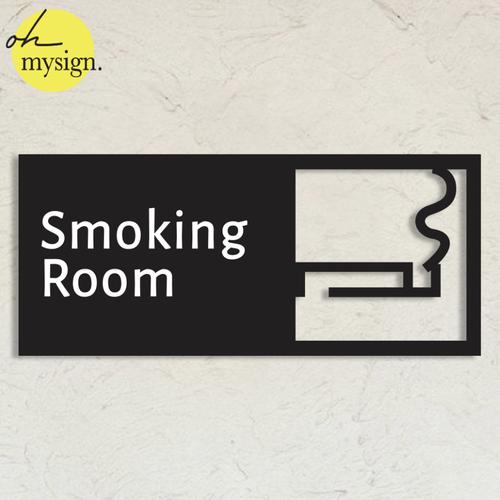 Jual Smoking Room Sign Akrilik Acrylic Sign Ruang Merokok Modern ...