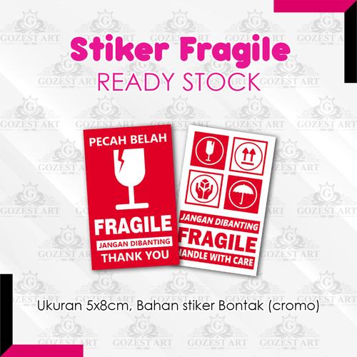 Jual Stiker Fragile Sticker Jangan Dibanting Stiker Pengiriman Makanan ...