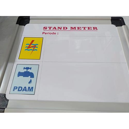 Jual Papan Stand meter pln dan pdam / white board stand meter pln / pln ...