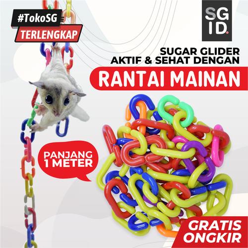 Jual Rantai Mainan / Aksesoris Kandang Hewan Sugar Glider / Burung ...