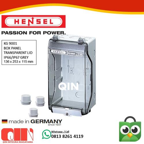 Jual BOX PANEL HENSEL POLYSTYRENE 136x253x115 mm IP66 KG 9001 GREY ...