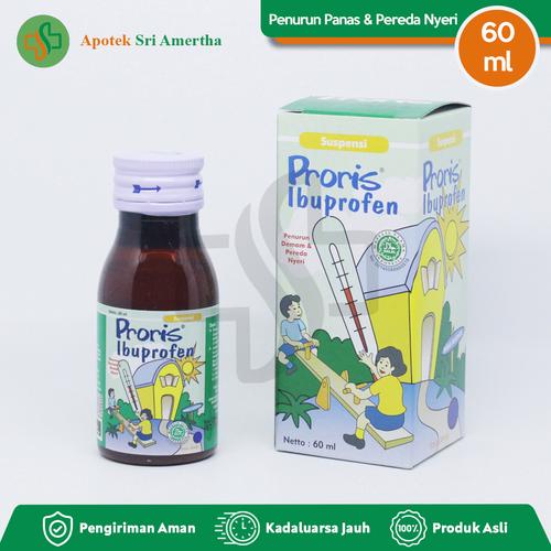Jual Proris Ibuprofen Sirup Suspensi 60ml Pereda Demam & Nyeri - Kab ...