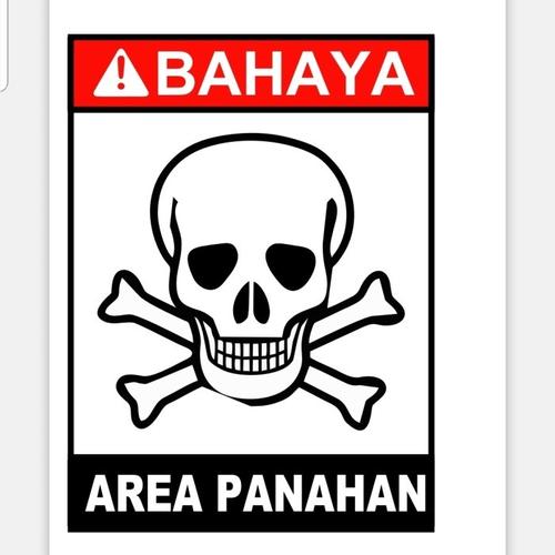 Jual SIGN STICKER K3 RAMBU SAFETY BAHAYA AREA PANAHAN - 30x40 - Jakarta ...