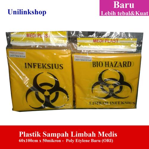 Jual Plastik sampah Medisplast limbah infeksius 60x100cm (9lmbr) - PE ...