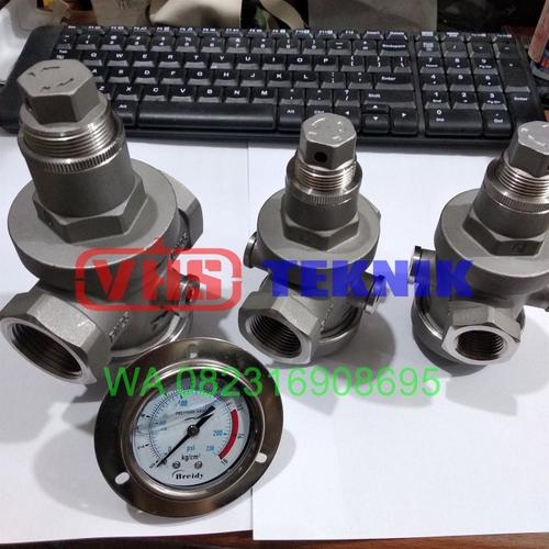 Jual PRESSURE REDUCING VALVE STAINLESS PRV SS304 1 INCH DN25 - RANGE 0 ...