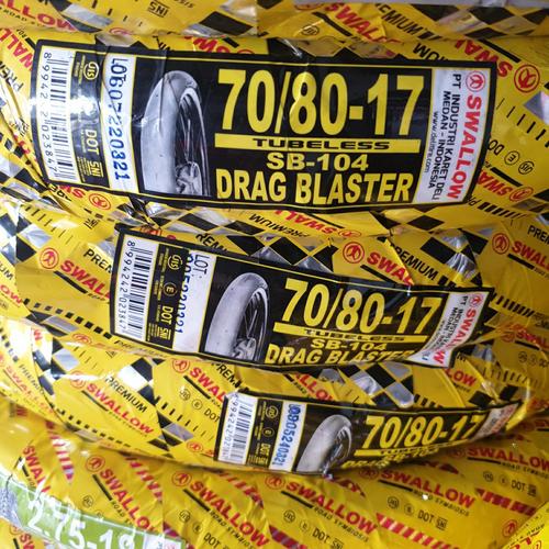Jual ban luar swallow tubeless 70/80-17 drag blaster s104 - Kota Bekasi ...