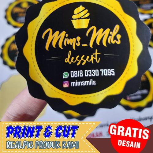 Jual STIKER LABEL ATAU STICKER MAKANAN DAN MINUMAN FREE DESAIN - Kotak ...