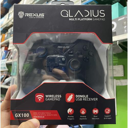 Jual Rexus Gladius GX100 Wireless Gaming Gamepad Joystick / Stick ...
