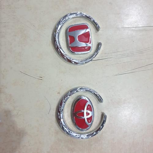 Jual Emblem Mobil logo Toyota dan Honda yang merah +Lambang padi + Leem ...