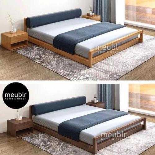 Jual Bed Frame Solid Wood Kayu Jati - Kab. Jepara - meublr | Tokopedia