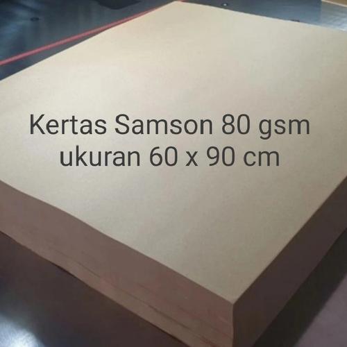 Jual Kertas Samson 80 gsm ukuran 60 x 90 cm. Kertas Packing Pembungkus ...