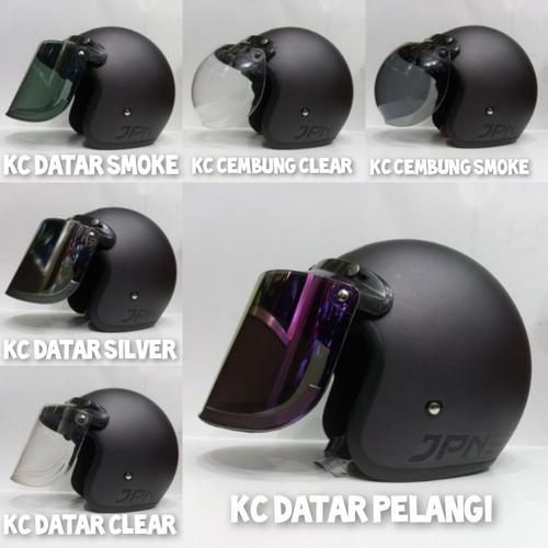 Jual HELM BOGO JPN ABU TUA DOF SET KACA CEMBUNG - pet pendek, M - Kota ...