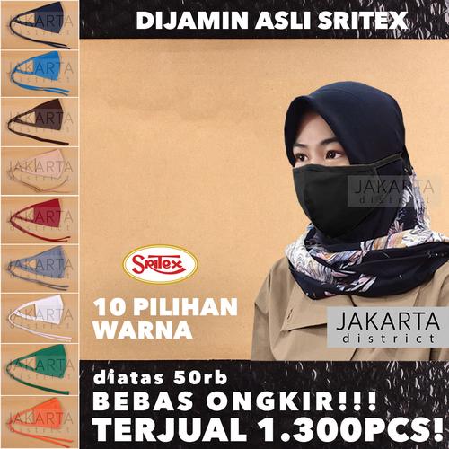 Jual Masker Sritex Hijab Masker Kain Non Medis Asli Original Anti Air ...