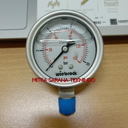 Jual Pressure / Presure Gauge Raket Full Stainless 2,5 inch 10 bar 150 psi - Jakarta Barat ...