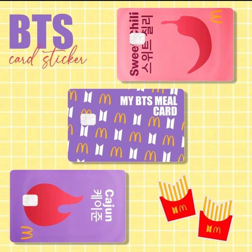 Jual [KPOP] MCD X BTS MEAL Sticker Cover Skin ATM / Debit Card - BTS ...