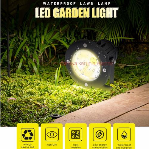 Jual lampu taman / spotlight garden 7 watt LED outdoor waterproof ip65 ...