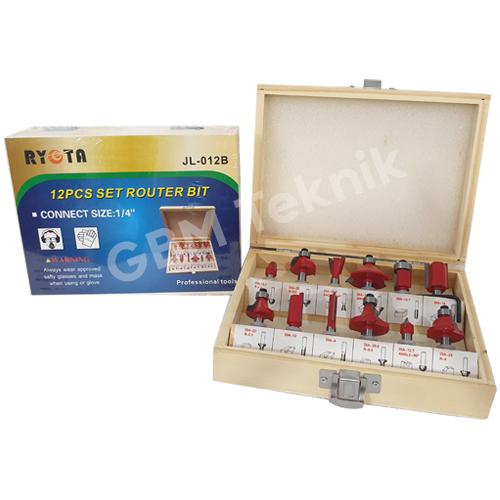 Jual Router Bit Set 12pcs / Mata Trimmer / Mata Profil / Mata Router ...
